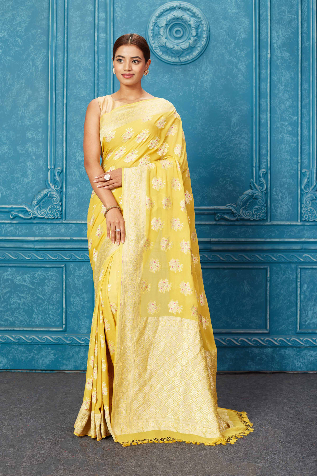 Georgette Sarees | Buy Pure Georgette Sarees Online – Pure Elegance