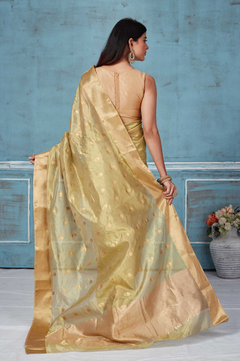 Buy Golden Pattu Silk Saree Online in USA With Nakshi Border – Pure ...