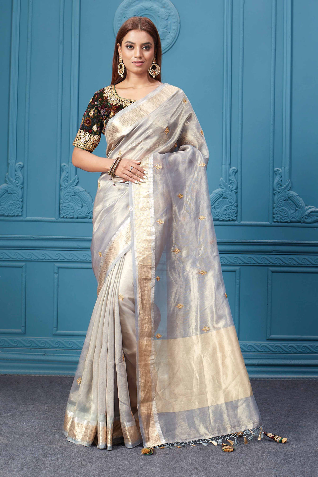 Tissue Silk Sarees | Buy Tissue Sarees Online – Pure Elegance